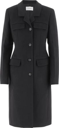 Ferragamo Damen, Mäntel, Schwarzk, SGröße