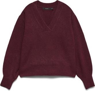 Vero Moda Vmboom Ls V-Neck Pullover Noos