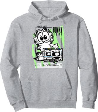 Garfield Punk Mixtape Gen X Graffiti 70er Jahre Funky Cat Classic Pullover Hoodie