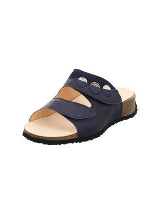 Think Think Mizzi Damen chromfrei gegerbte nachhaltige Pantolette, Indigo/Kombi 8010, 37 EU
