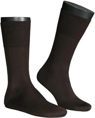 Falke Herren Socken braun Ägyptische Baumwolle unifarben