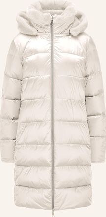 Milestone Steppmantel Mslouise Mit Abnehmbarer Kapuze Und Kunstfell beige