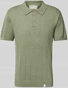 Colours & Sons Slim Fit Poloshirt mit Leinen-Anteil