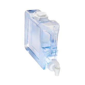 Oshhni Wasserbehälter, Wasserkrug mit Zapfhahn, Getränkespender, Wasserspeicherträger, Wassertank für Wohnmobil-Notfall-Badekochen, 3L