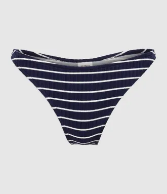 Anja Bas de Maillot La S&eacute;duisante Ray&eacute; Marine