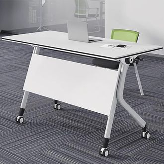 Generic Klappbarer Konferenztisch, mobiles Klapptisch-Set 120 x 50 x 75 cm, tragbarer Besprechungstisch mit leisen Rollen, ideal f&uuml;r Schulungs- und Konferenzr