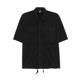 C.P. Company C.p. Company, Homme, Chemises, Noir, Taille: L Chemise &agrave; manches courtes