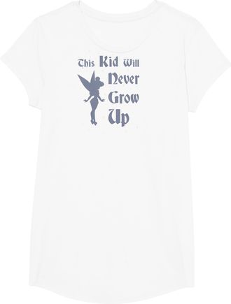 Disney Peter Pan Tinkerbell Never Grow Up Graphic T-Shirt T-Shirt