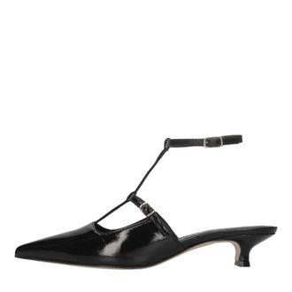 The Seller Leder Slingback Pumps - - Shoes - Damen - Schwarzk - 39 EU