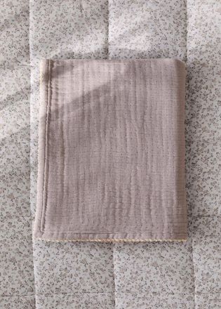 Mango Couverture enfant finitions contrast&eacute;es gris - Home - 70X100cm - MANGO HOME