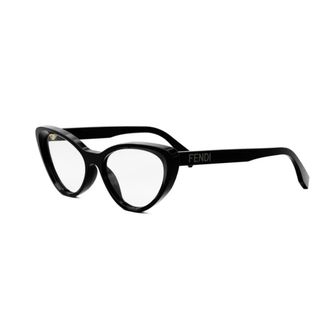 Fendi Lettering Oval Optical Frame - - Accessories - Damen - Schwarzk - 53 MM
