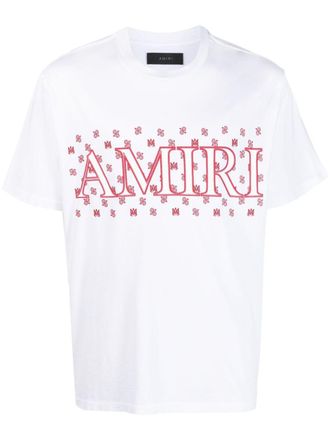 Amiri t-shirt &agrave; imprim&eacute; cachemire - Blanc