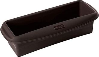 Lurch 85038 FlexiForm Kastenform, Brotbackform aus BPA-freiem Platin-Silikon, Innenmaß 20 x 6 cm, Braun