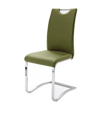 Robas Lund Stuhl, Esszimmerstuhl, Schwingstuhl K&ouml;ln, 2er Set, Oliv, 57 x 43 x 100 cm