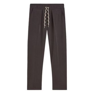 Summum Pantalon fusel&eacute; &agrave; rayures tennis en scuba - Femme - Pantalons - Brun - Taille: 40 FR