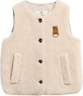 Barbour Gilet droit col rond duveteux