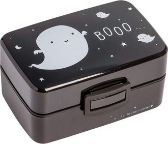 A Little Lovely Company Fantasma Brotdose, unisex, Schwarz