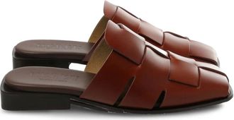 Hereu Femme, Chaussures, Brun, Taille: 38 EU Coraia Mule Entrelac&eacute;e