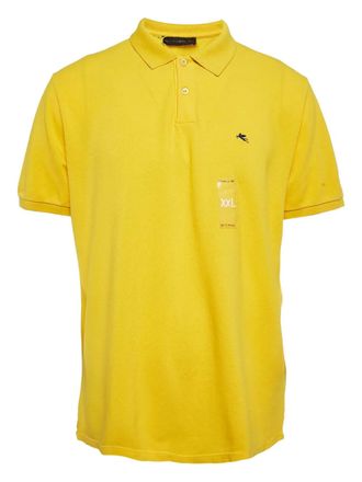 Etro Poloshirt mit Paisley-Kragen - Gelb