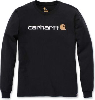Carhartt Work in Progress Core Logo Longsleeve,Schwarz, M