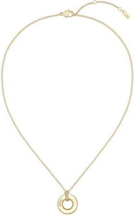 BOSS Jewelry Collie, Jonc et Boucles dOreilles Créoles pour Femme Collection LIVE en Acier Inoxydable avec placage Or Jaune avec un Charm