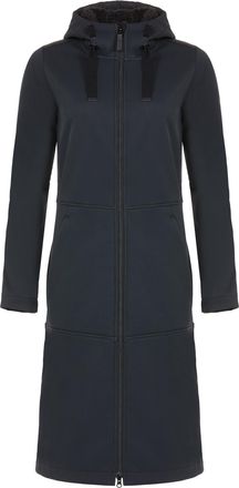 ELKLINE Damen Softshellmantel Soft Ice | langer Übergangsmantel warm und wasserabweisend |wadenlang atmungsaktiv | 2013056, Größe:38, Farbe:black