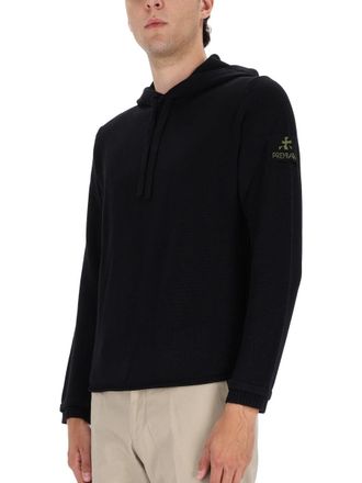 Premiata Virgin Wool Hooded Sweater - Black
