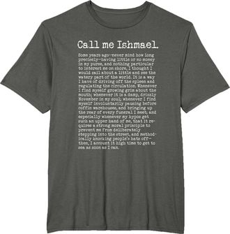 Kierkegaard Design Studio Herman Melville Er&ouml;ffnungsabschnitt Literarisches Zitat T-Shirt