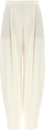 Brunello Cucinelli Slouchy Hose - - Trousers - Damen - Wei&szlig; - S