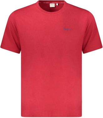 Pepe Jeans London Homme, Tops, Rouge, Taille: XL Connor Contrast T-shirt