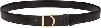 S.T. Dupont Ceinture r&eacute;versible D logo en cuir grain&eacute;