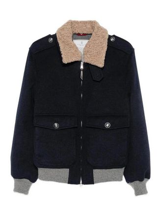 Brunello Cucinelli Bomberjacke - Blau