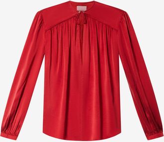 Isabel Marant Top Laraya En Soie - Femme - Rouge - Taille34 - Isabel Marant