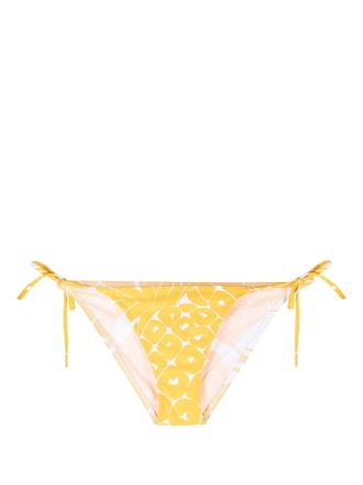 Eres bas de bikini Regal &agrave; imprim&eacute; feuillage - Jaune