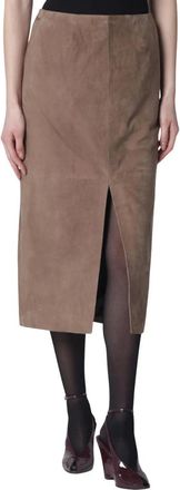 Rotate Rotate Birger Christensen, Femme, Jupes, Brun, Taille: 40 FR Tallulah Midi Pencil Skirt