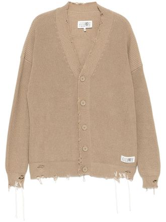 Maison Margiela cardigan à effet usé - Tons neutres