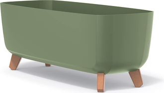 Prosperplast Gracia Case Rechteckiger Blumentopf - 24 x 58 x 23,5 cm -für Innen und Außen - Pflanztopf - Wetterfester Garten-Pflanztopf mit Abnehmbarer Einlage - K