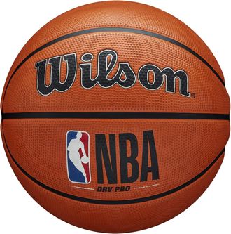 Wilson Basketball NBA DRV PRO, Outdoor, Tackskin Gummi, Größe: 7, Braun