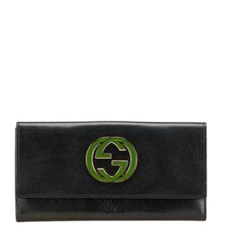 Gucci Porte-monnaie Pre-owned - Femme - Pre-owned - Noir - Taille: ONE Size