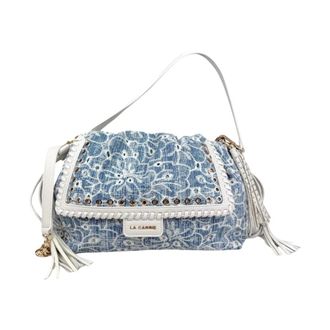 La Carrie Femme, Sacs, Bleu, Taille: ONE Size Sac Bandouli&egrave;re Moyen Romantique