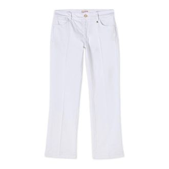Oltre Hose aus Baumwoll-Twill - - Jeans - Damen - Wei&szlig; - 4XL