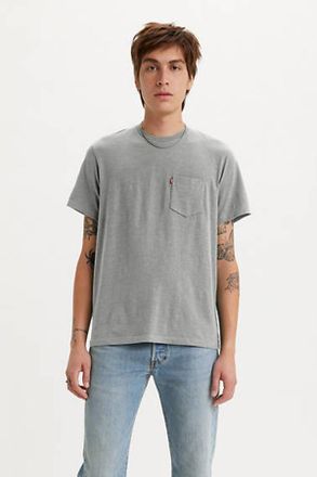 Levi's T Shirt À Poche Classic - Homme - Gris / Mid Tone Grey Heather Slub Jersey - 2XL