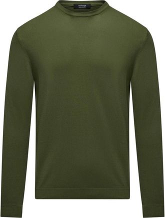 Bomboogie Homme, Pulls, Vert, Taille: M Pull &agrave; col rond en maille jersey