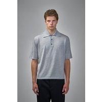 Bottega Veneta Polo Zig Zag Detail Knit