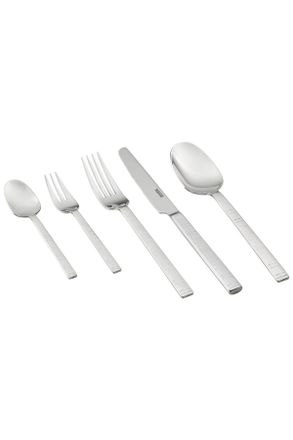 Thomas Besteckset Fun - Karo - Edelstahl gl&auml;nzend, Silber, Metall, 30-teilig, 25x7x35 cm, DIN EN ISO 14001, DIN EN ISO 9001, Essen & Trinken, Besteck, Bestec