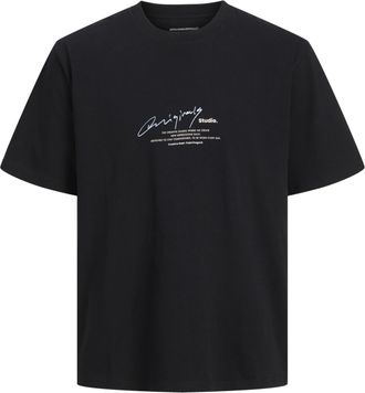 Jack & Jones Jormanchester Script Tee Ss Crew Neck