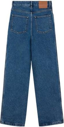 Loewe Jean baggy Anagram en coton m&eacute;lang&eacute;