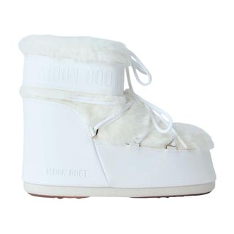 Moon Boot Femme, Chaussures, Blanc, Taille: 42 EU Bottes Icon Low Faux Fur