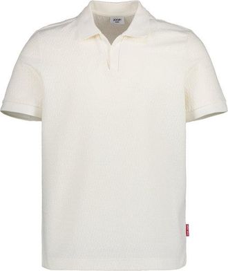 Joop Herren Polo-Shirt wei&szlig; Baumwolle