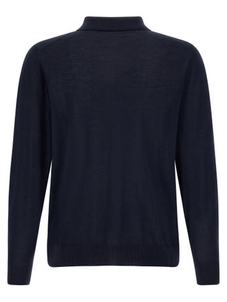 Kiton 14-Micron Wool Polo Shirt - Navy